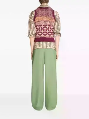 Dries Van Noten Contrast-waist Pants