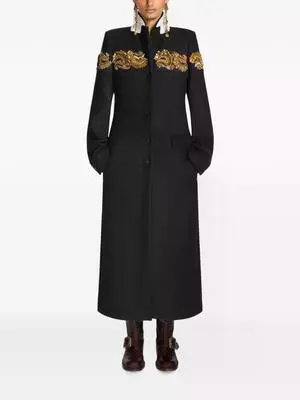 Dries Van Noten Embroidered Wool Coat