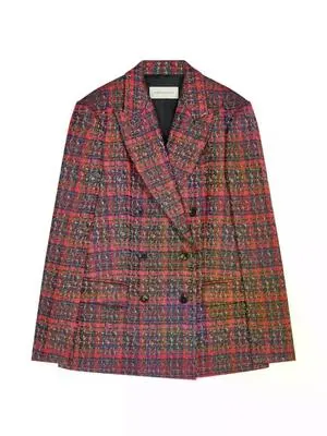 Dries Van Noten Double-breasted Jacquard Blazer