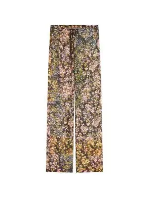 Dries Van Noten Elasticated Jacquard Pants - Brown