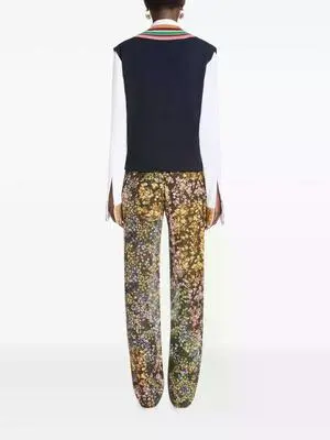 Dries Van Noten Elasticated Jacquard Pants - Brown