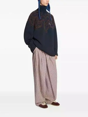 Dries Van Noten Draped Cotton Pants