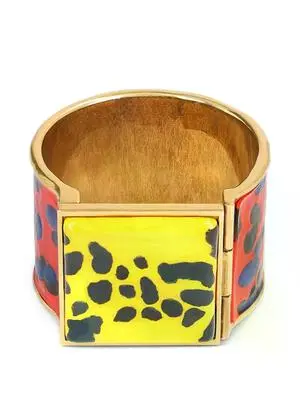 Dries Van Noten Handmade Painted Bracelet - Gold