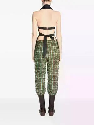 Dries Van Noten Backless Wool Twill Top