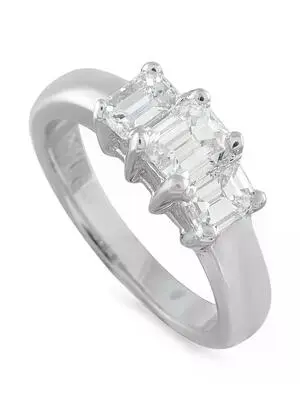 LB EXCLUSIVE Diamond Three-stone Ring - Silver