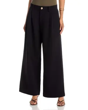 T Tahari Pleated Wide Leg Pants