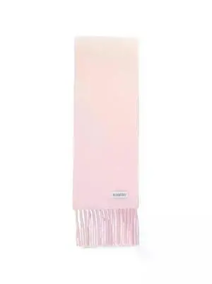 Burberry Narrow Check Label Cashmere Scarf - Pink