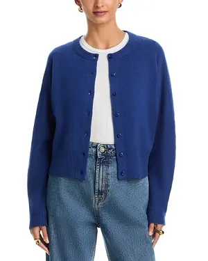 Aqua Cashmere Dolman Sleeve Cardigan Exclusive - Space Blue