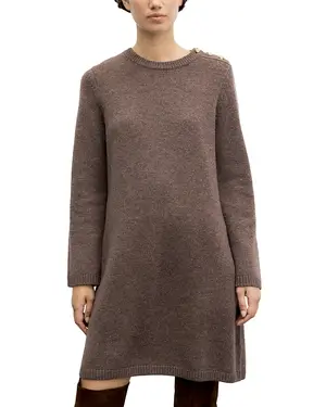 Gerard Darel Wool Shift Sweater Dress
