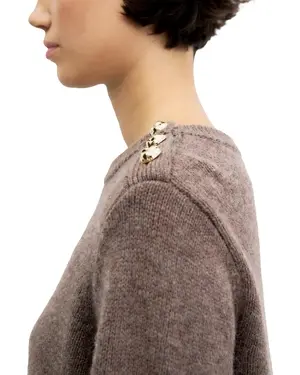 Gerard Darel Wool Shift Sweater Dress