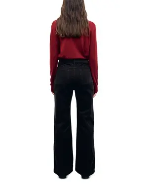 Gerard Darel Mael Cotton Stretch Flare Pants - Cinnamon