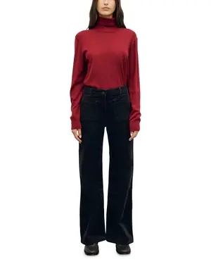 Gerard Darel Mael Cotton Stretch Flare Pants - Cinnamon