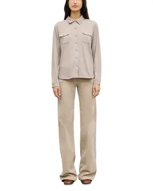 Gerard Darel Barba Straight Shirt - Beige