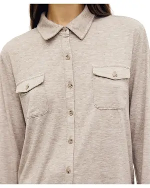 Gerard Darel Barba Straight Shirt - Beige