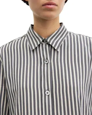 Gerard Darel Loris Printed Button Front Blouse