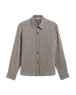 Gerard Darel Loris Printed Button Front Blouse