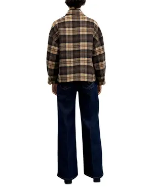 Gerard Darel Josia Printed Button Front Shacket