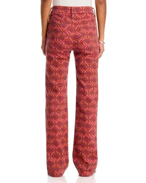MOTHER The Kick It Printed Jeans