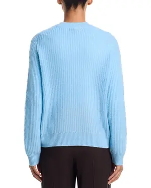 Aqua Cashmere Cable Knit Raglan Sleeve Sweater Exclusive - Bright Sky