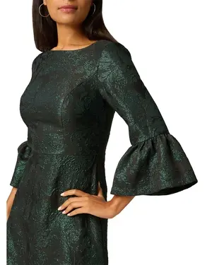 Adrianna Papell Metallic Jacquard Dress