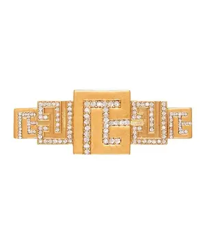 Balmain 3d Pb Brooch With Crystals - Gold