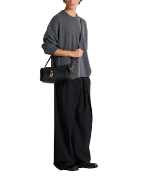 Balmain Pulse Shoulder Bag In Calfskin Leather