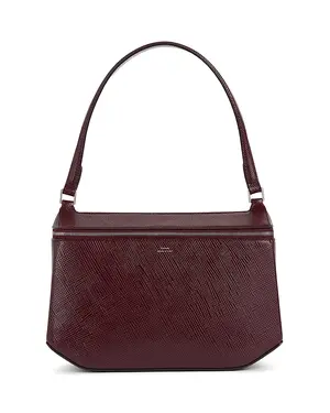 TOTEME Patent Leather Box Shoulder Bag - Cherry