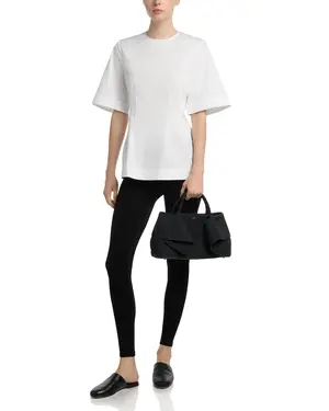 TOTEME Mercer Small Nubuck Leather Tote Bag - Black