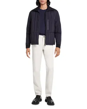 Theory Varet Quilted Bomber In Motion Nylon - Eclipse