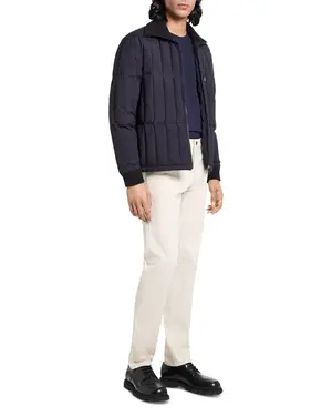 Theory Varet Quilted Bomber In Motion Nylon - Eclipse