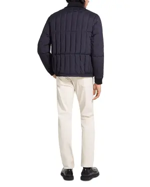 Theory Varet Quilted Bomber In Motion Nylon - Eclipse