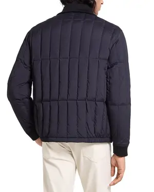 Theory Varet Quilted Bomber In Motion Nylon - Eclipse