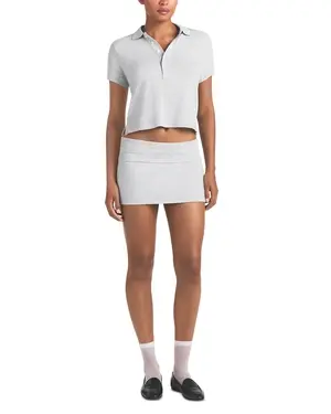 SKIMS Worn In Cotton Jersey Polo Shirt
