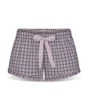 SKIMS Cotton Poplin Sleep Shorts - Iris Mica