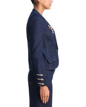 Cinq À Sept Khloe Rhinestone Pin Blazer