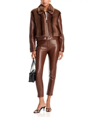 Cinq À Sept Faux Leather Frankie Pants