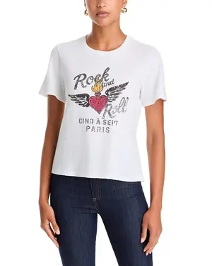 Cinq À Sept Lamour Rock Graphic Tee - White Multi