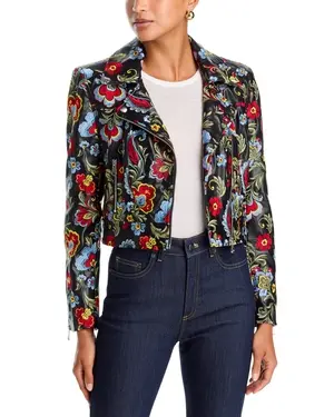 Cinq À Sept Genevive Floral Embroidered Jacket