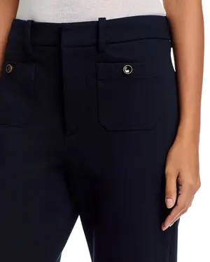 FRAME Shrunken Pocket Flared Pants