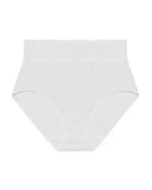 Wacoal High Bar Lace Briefs - White