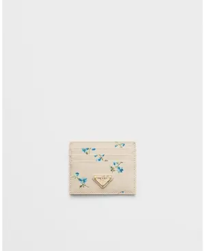 Prada Printed Saffiano Leather Card Holder