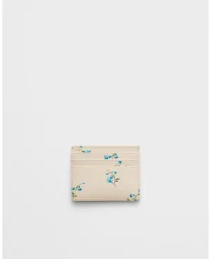 Prada Printed Saffiano Leather Card Holder