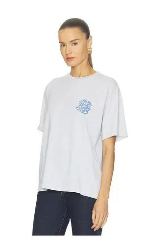 ANINE BING Cade Tee Wave In Light Grey