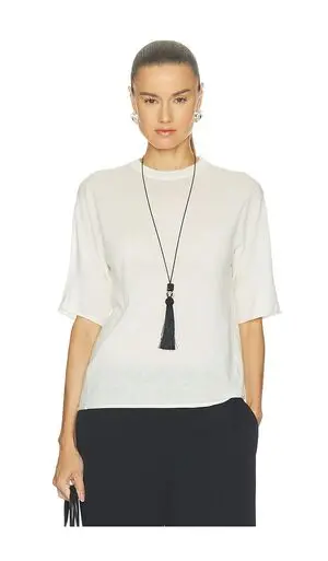 ALL MY LOVE Duke Top In White - Orchid