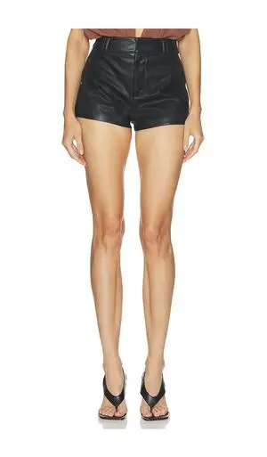 LOVERS AND FRIENDS Jordan Faux Leather Mini Short