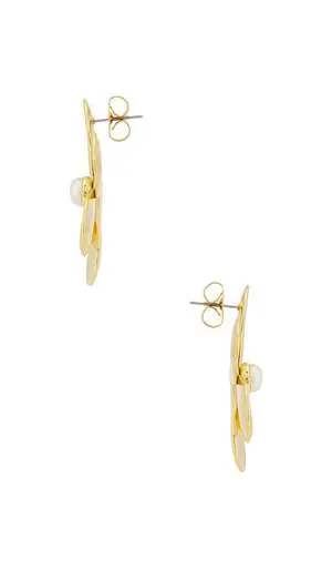 Brinker & Eliza Flora Earrings In Metallic