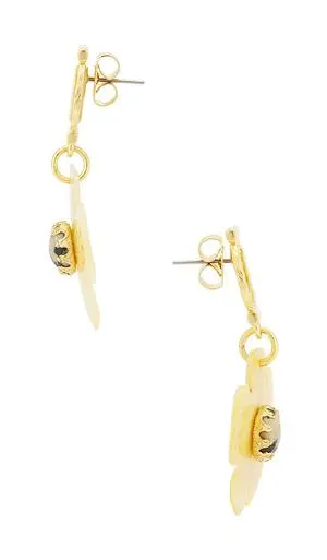 Brinker & Eliza Moonflower Earrings In Pink