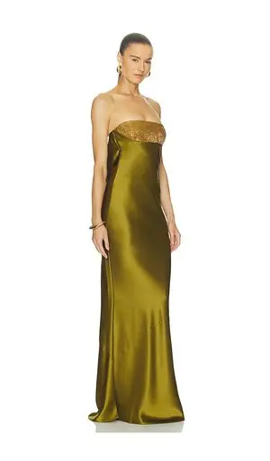 Retrofete Graziella Embellished Maxi Dress - Basil