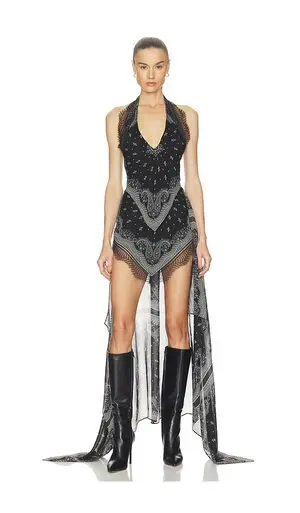 HAELO Split Bandana Dress