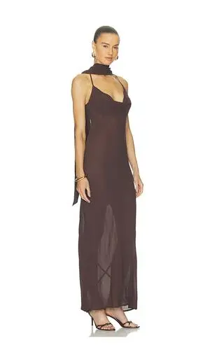 AFRM Cheryl Dress In Chocolate